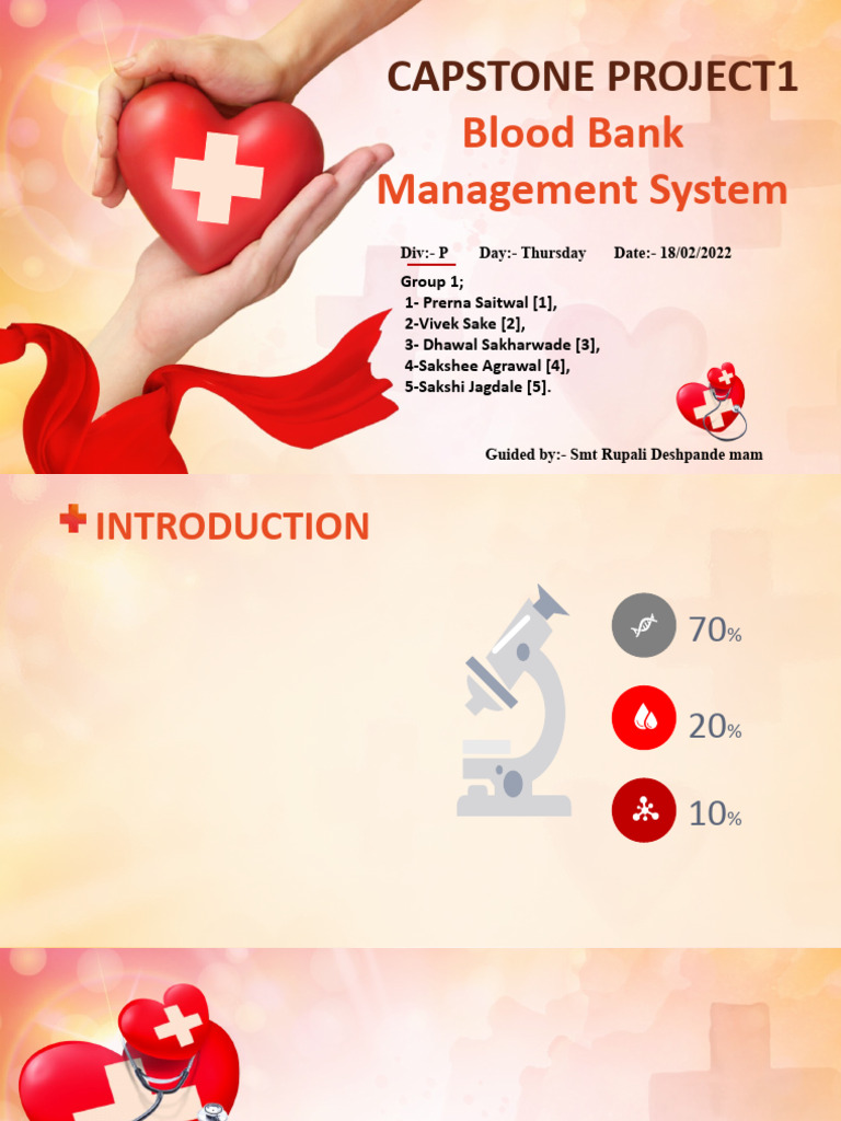 Blood Bank Management | PDF | Computing | Information Technology