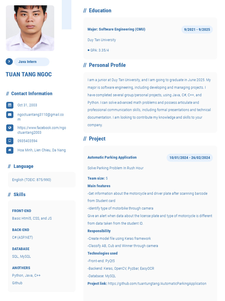 Tina Namani's Software Engineering Profile | PDF | My Sql | Data Management