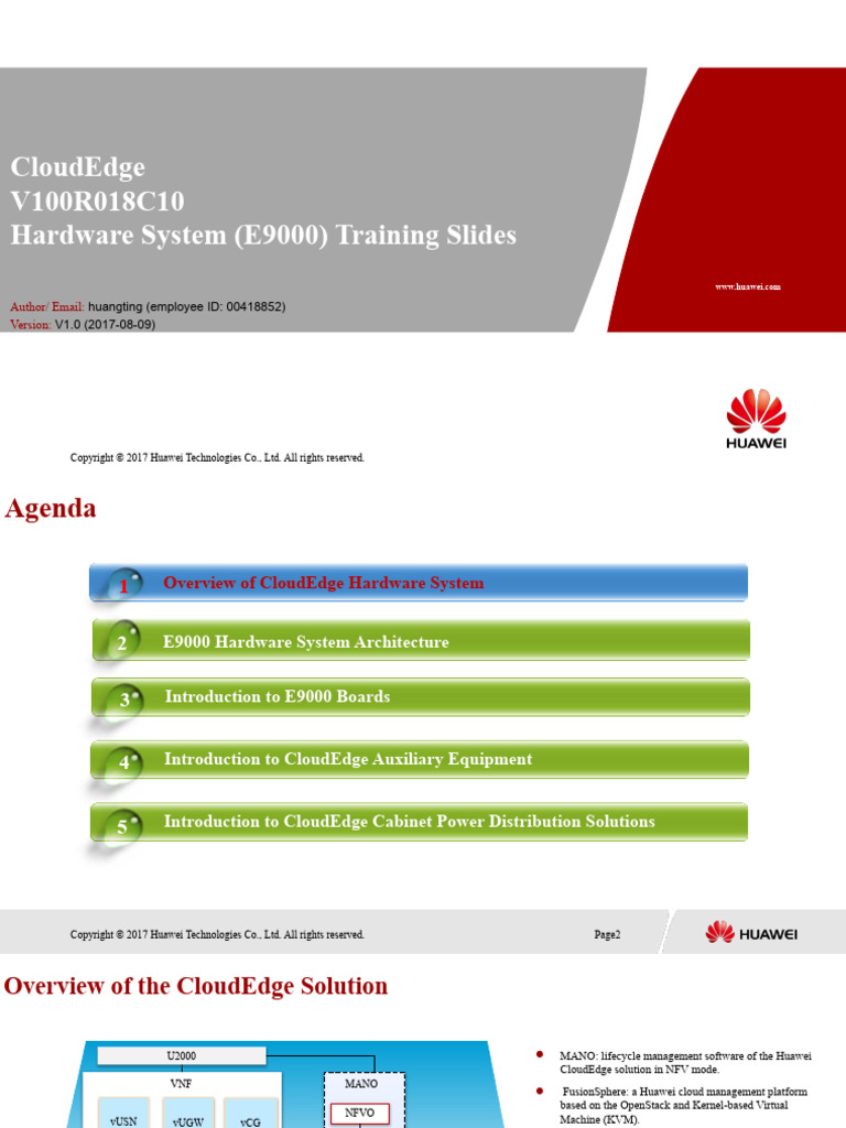 E9000-Training-Slides With DPD Introduction | PDF | Computer Network | Computing