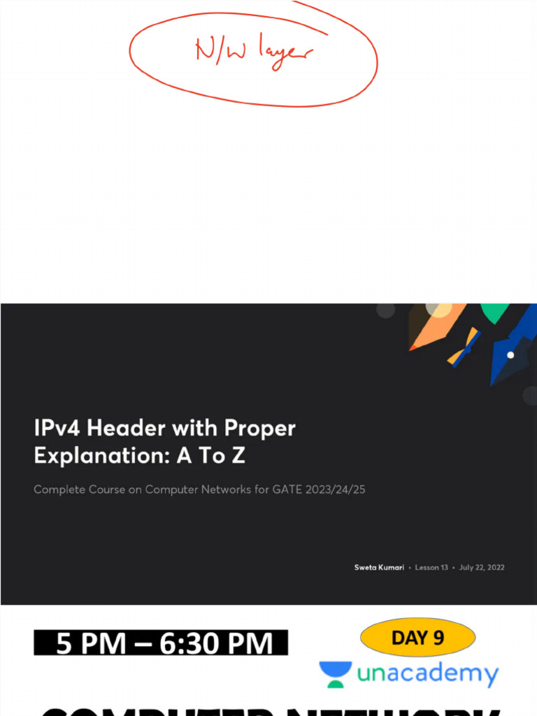 IPv4 Header With Proper Explanation A To Z With Anno | PDF