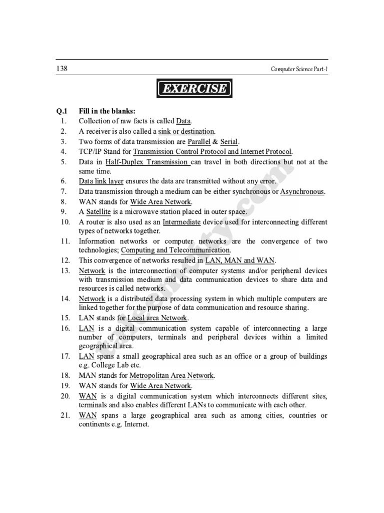 Computer MCQs Chapter # 3 | PDF