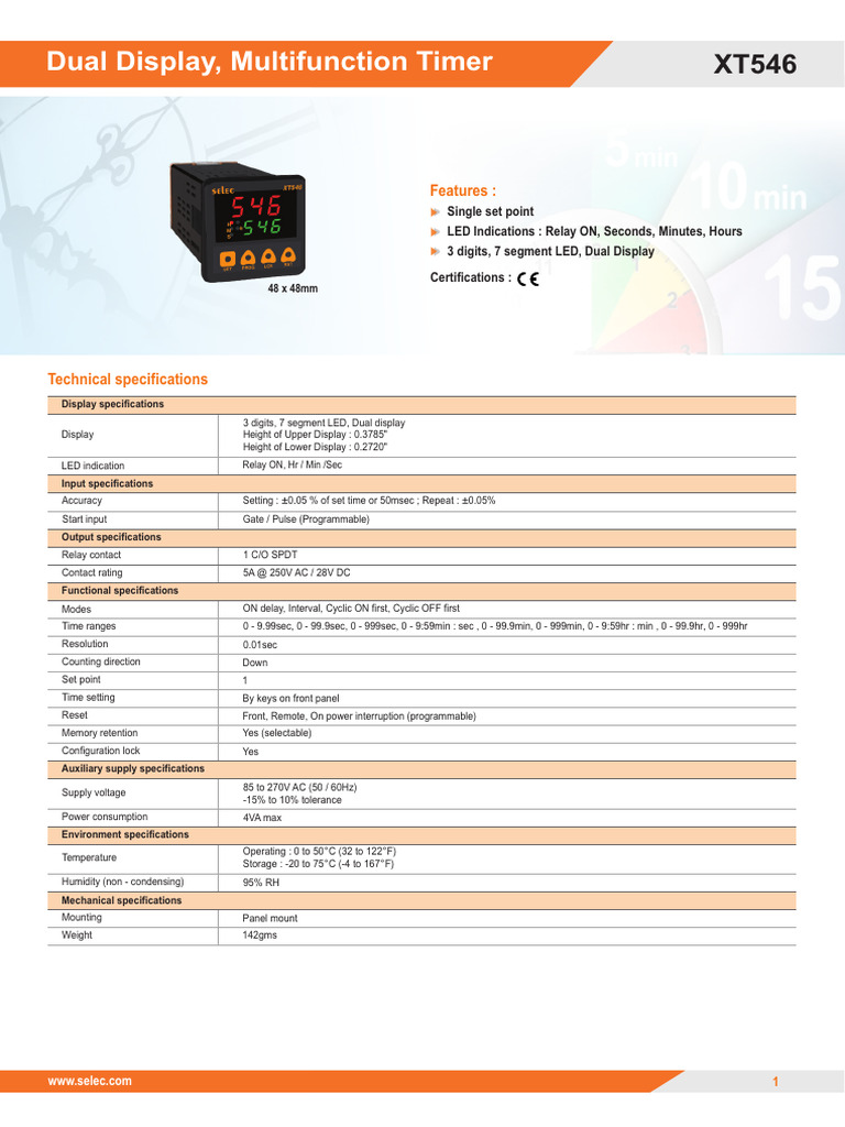XT546 Datasheet | PDF | Relay | Electromagnetic Compatibility