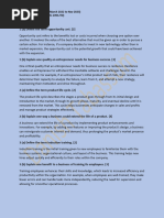 IGCSE Business Studies - Formula Sheet | PDF