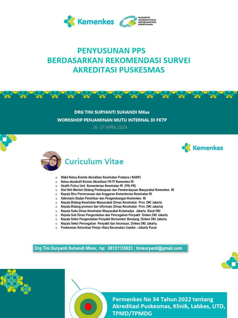 1 # Penyusunan PPS Puskesmas TS | PDF | Karier & Perkembangan | Bisnis