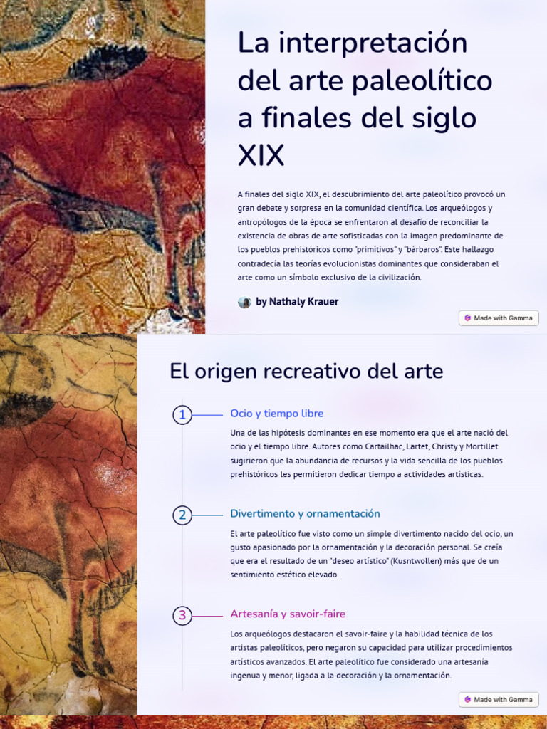 La Interpretacion Del Arte Paleolitico A Finales Del Siglo XIX | PDF ...