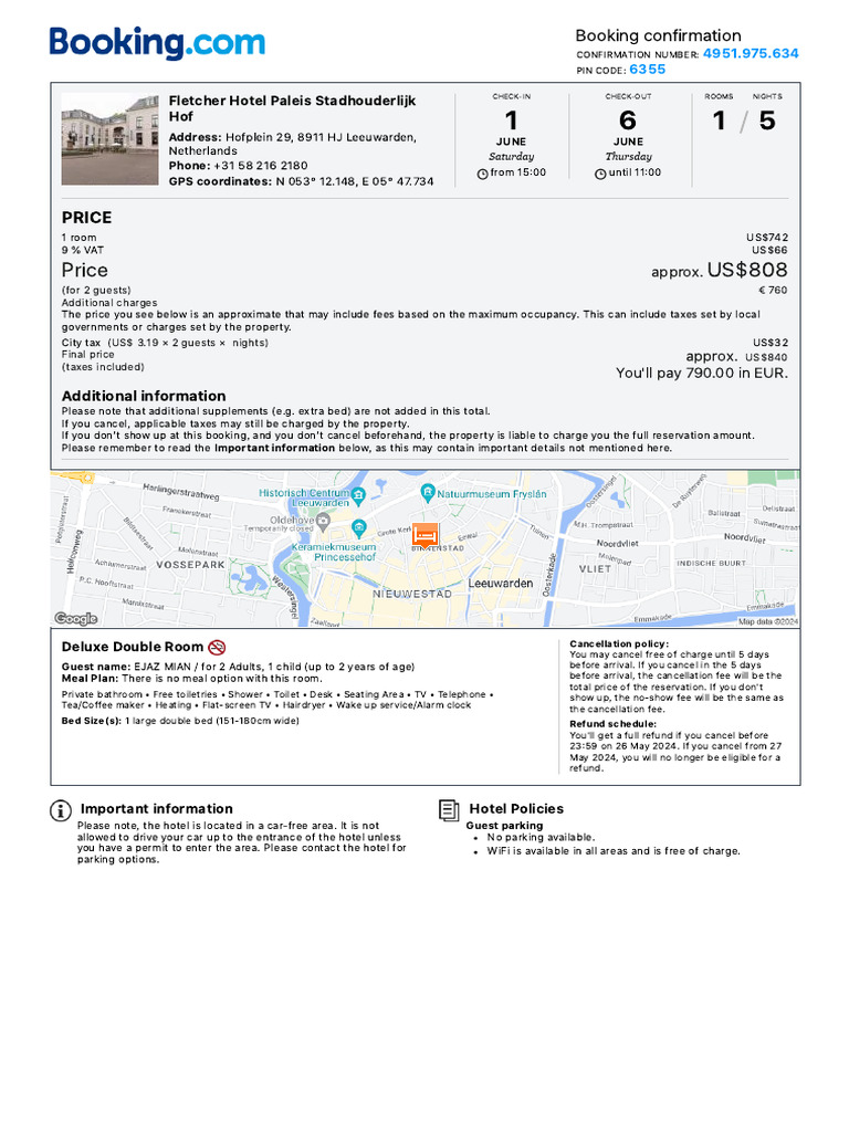 hotel booking | PDF | Fee