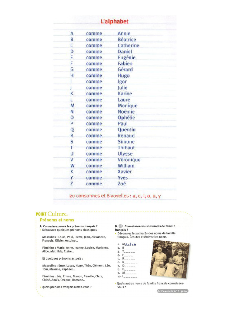Extra2 Alphabet Prénoms | PDF