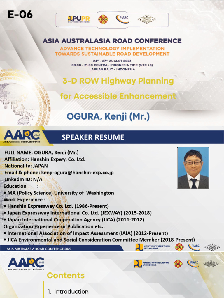 E-06 - 3-D ROW Highway Planning | PDF | Controlled Access Highway | Levee