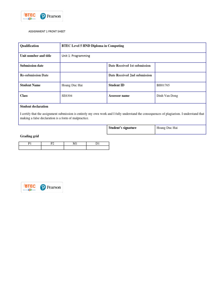 Programming Assignment1 | Download Free PDF | Programming | Computer Program