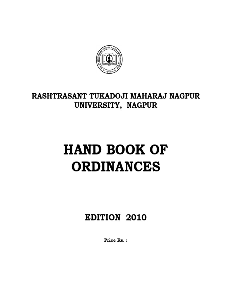 Nagpur University Ordinances Handbook 2010 | PDF | Bachelor's Degree ...