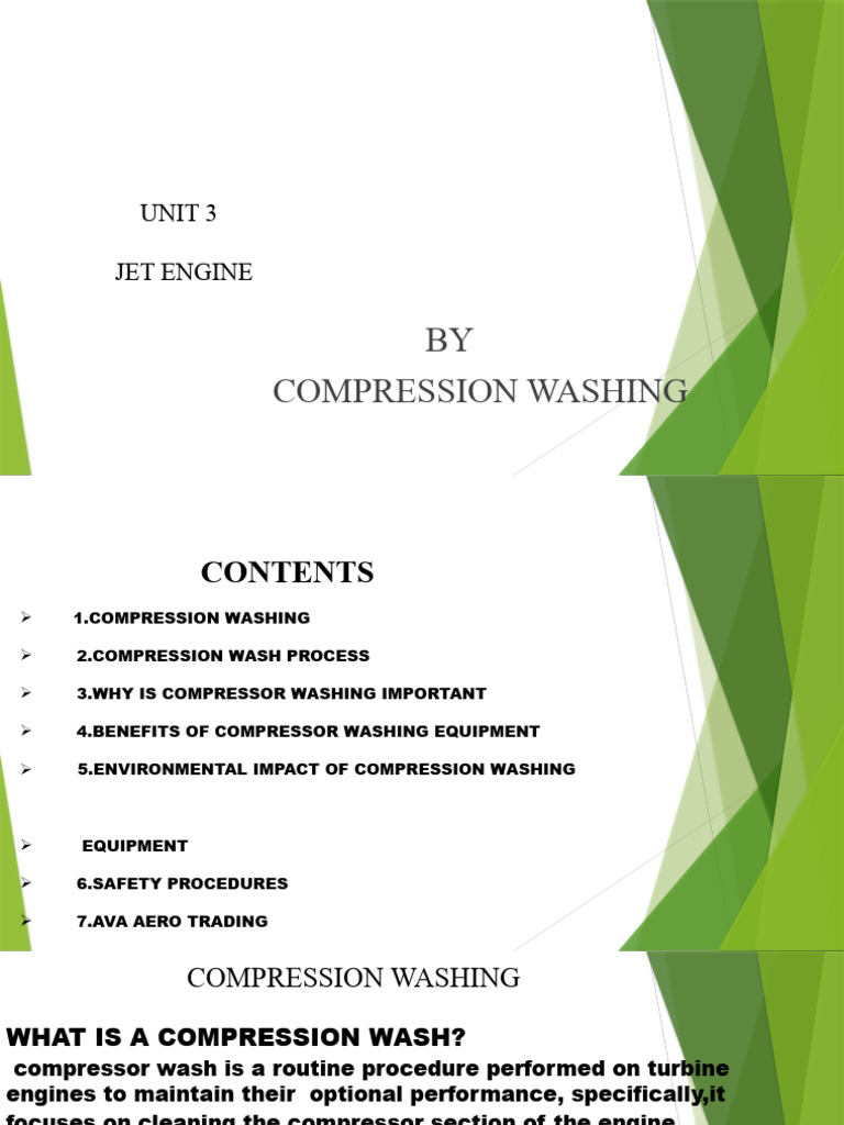 Compressor Washing for Jet Engines | PDF | Engines | Safety