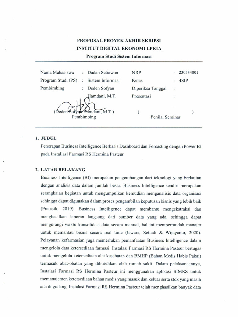 Proposal Revisi Final | PDF