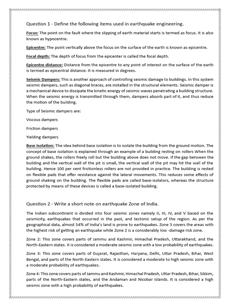 Buildind Plaining & Services-1-4 | PDF | Earthquakes | Plate Tectonics