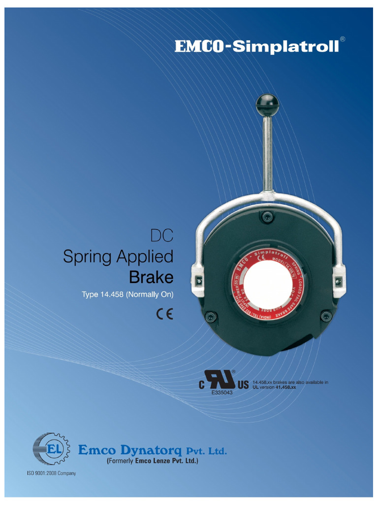 Emco DC Brake Catalogue | PDF
