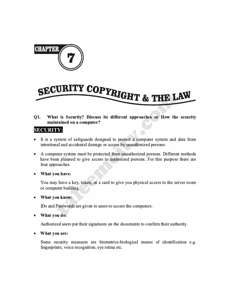Computer Notes Chapter 7 | PDF