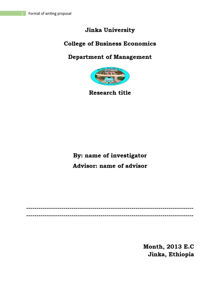 Format of Writing Research Proposal (MGT) | PDF | Methodology | Hypothesis