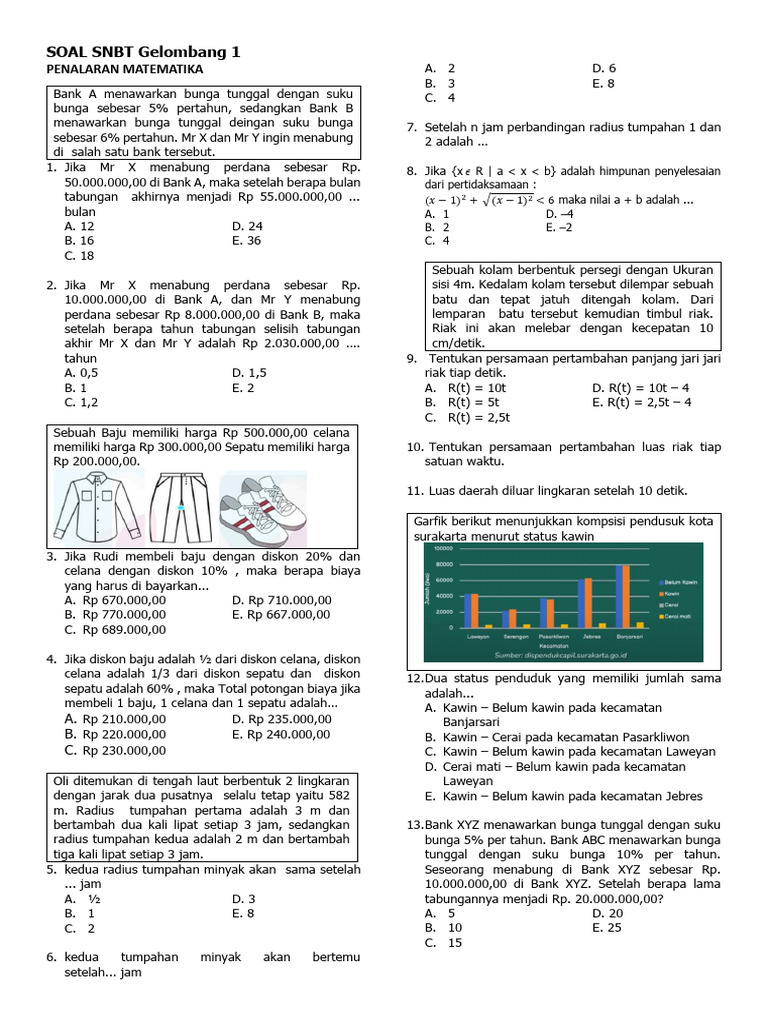 Bocoran Soal PM - PK - PU Revisi 5 | PDF