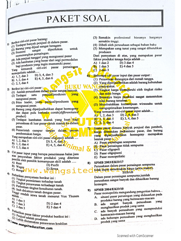 Soal Mikro UTBK+jawaban Dan Pembahasan | PDF