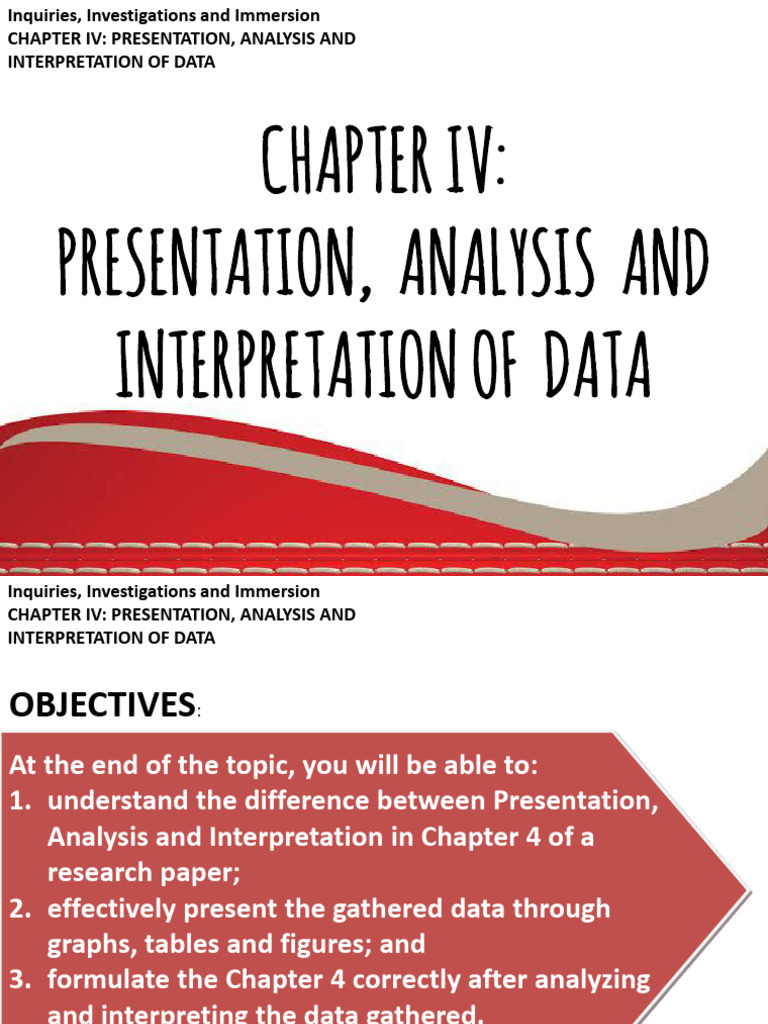 W17 PRESENTATION, ANALYSIS AND INTERPRETATION OF DATA - PRESENTATION ...