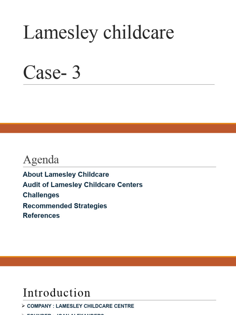 Lamesley Childcare Center Audit Report | PDF | Child Care | Economies