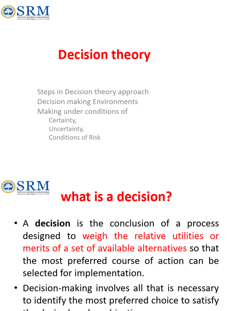 5.1 Unit5-Merged | PDF | Matrix (Mathematics) | Decision Making