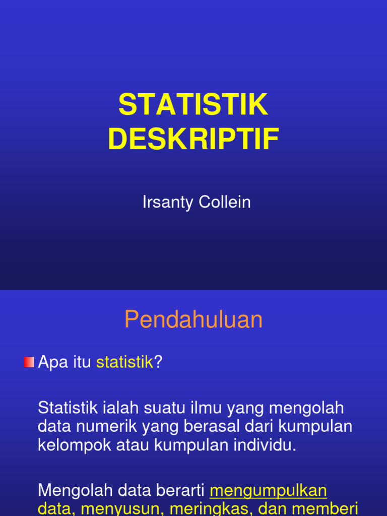 Statistik Deskriptif dan Aplikasinya | PDF | Skewness | Confidence Interval