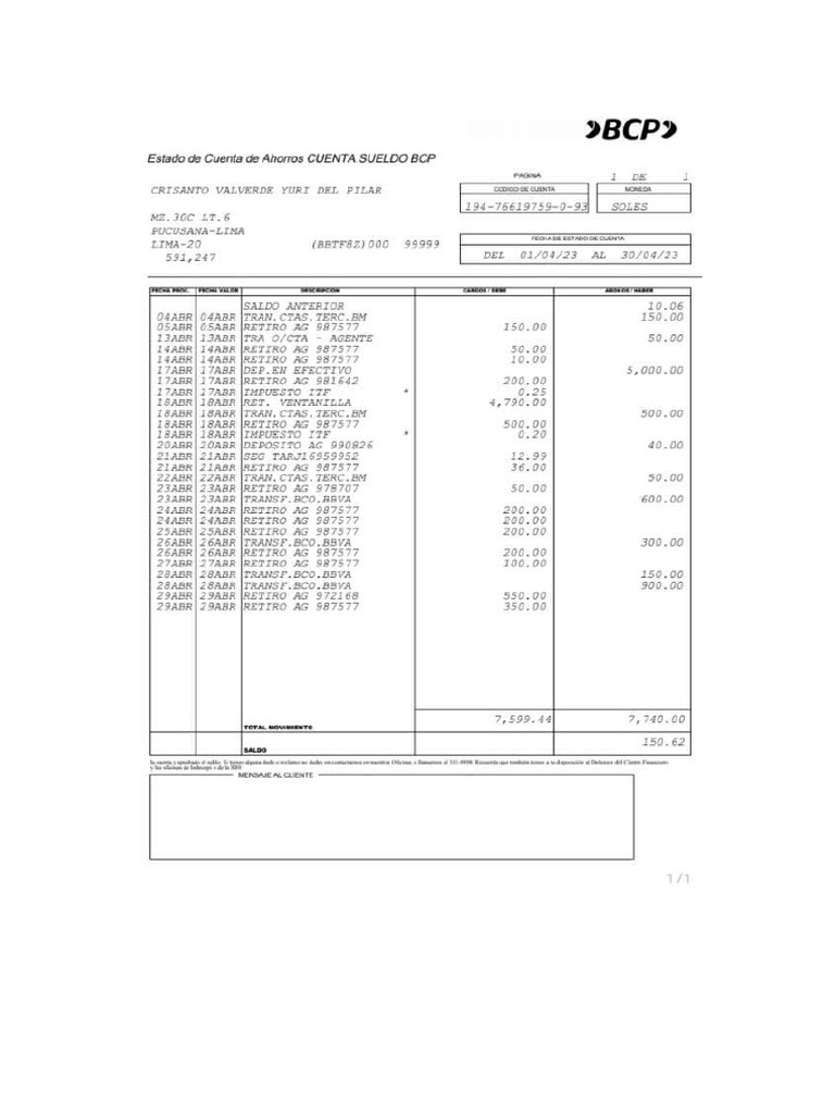 Documento Mama | PDF