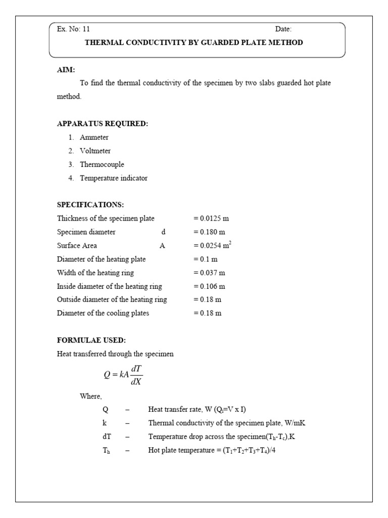 HMT Lab | PDF | Heat Transfer | Thermal Conduction