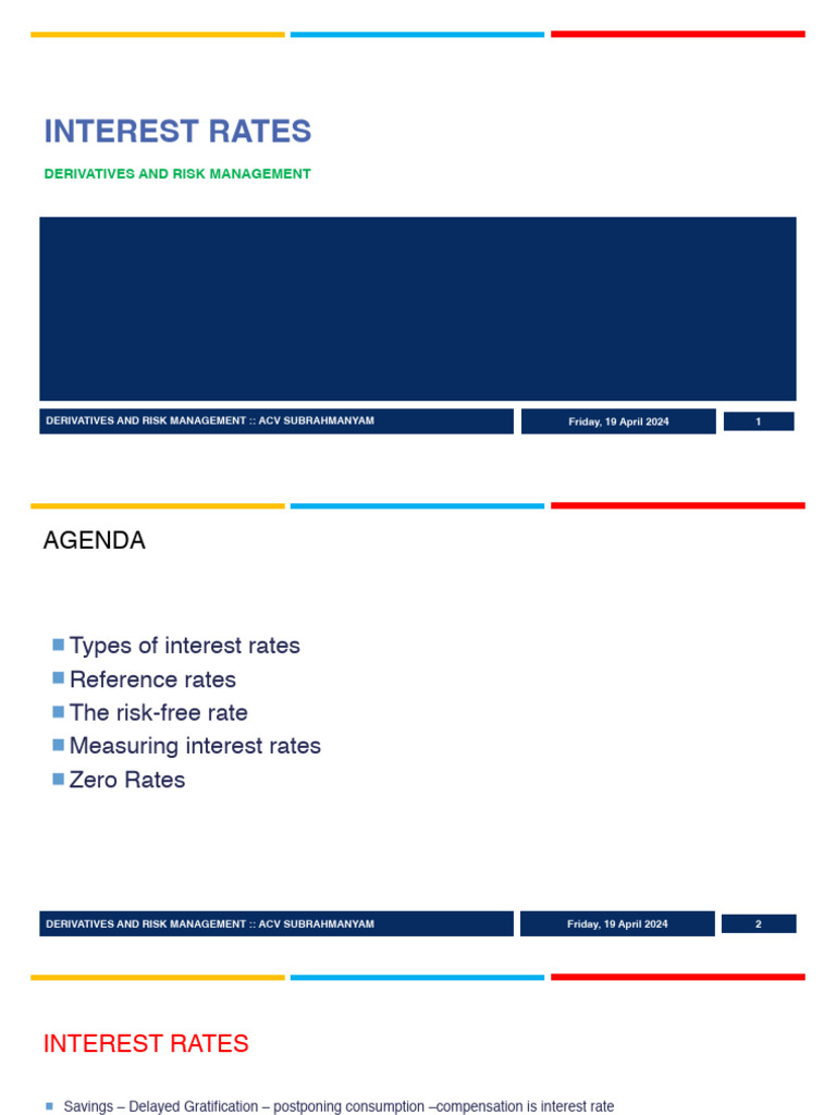 DRM - Interest Rates | PDF | Repurchase Agreement | Interest