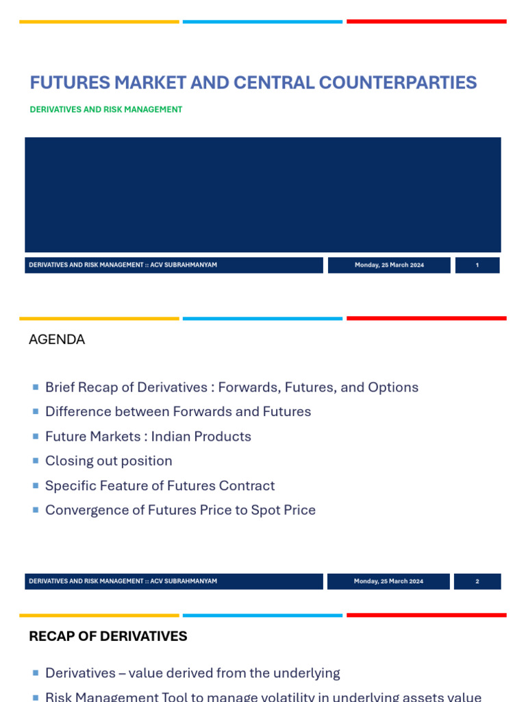 Futures Market Overview and Risk Management | PDF | Futures Contract ...