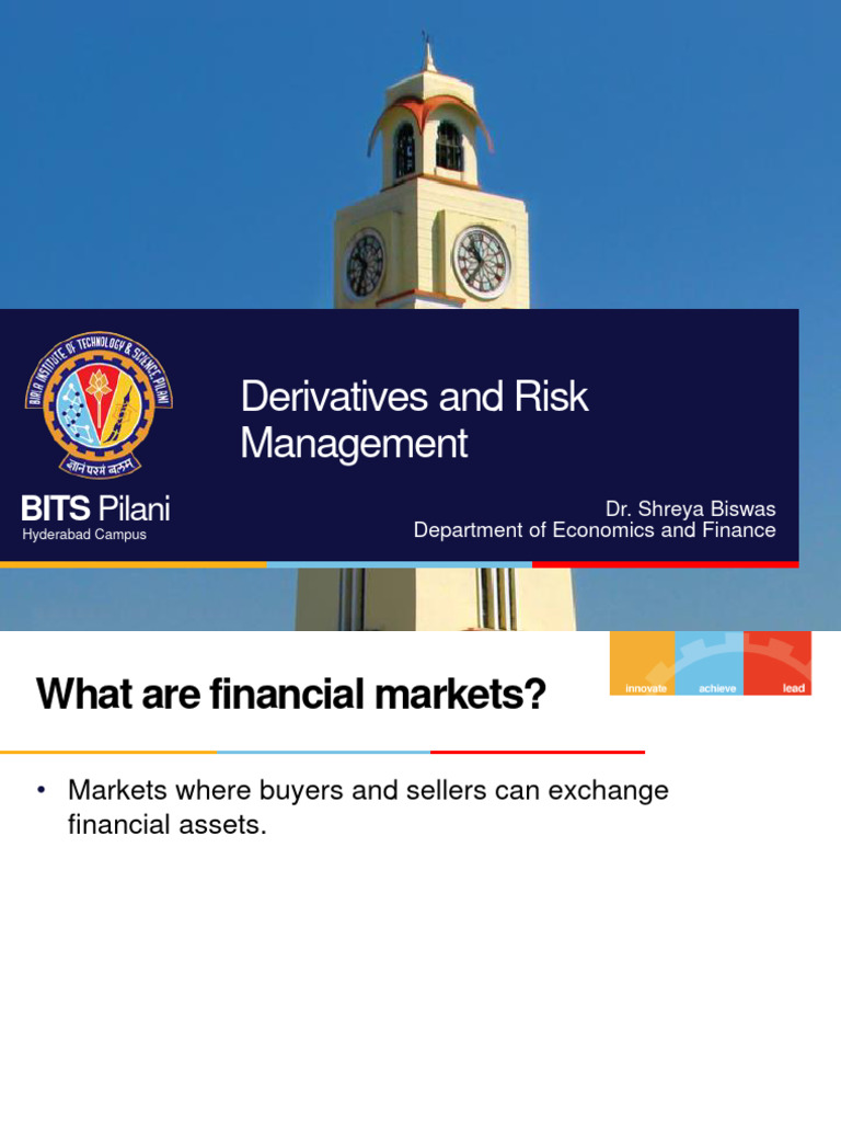 Introduction to Derivatives | PDF | Futures Contract | Option (Finance)