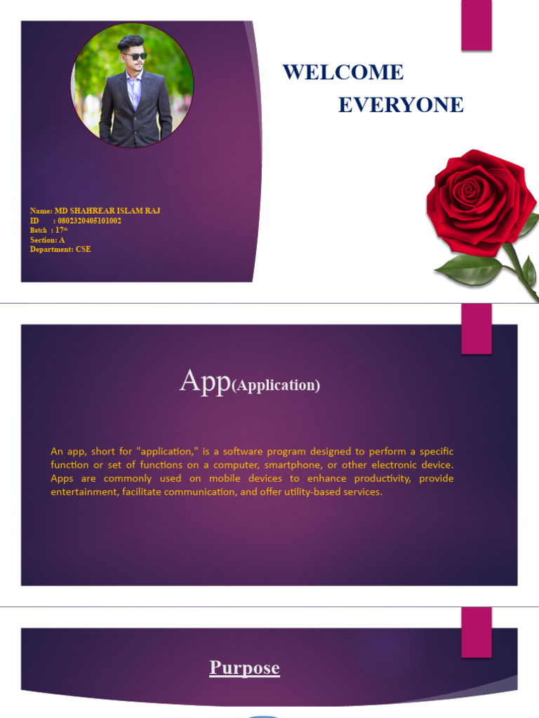 English Presentation | Download Free PDF | Application Software | Mobile App