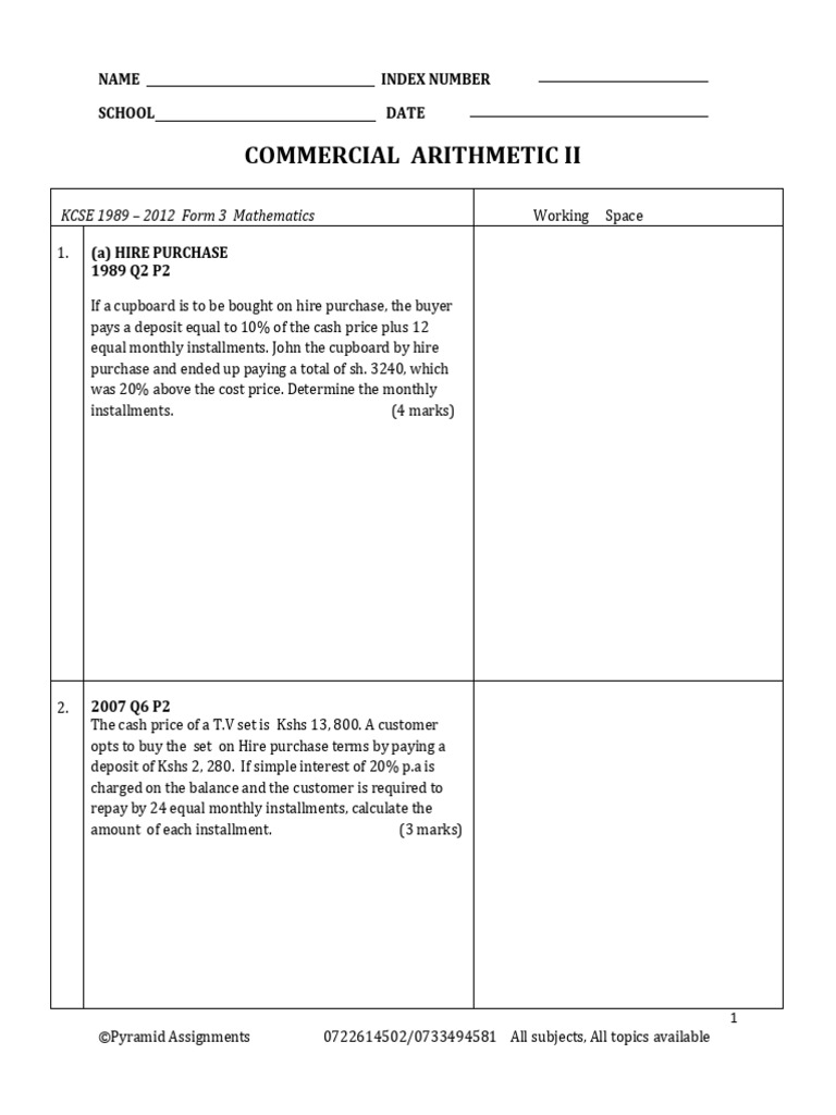 Commercial Arithmetic 2 35 | PDF | Interest | Compound Interest