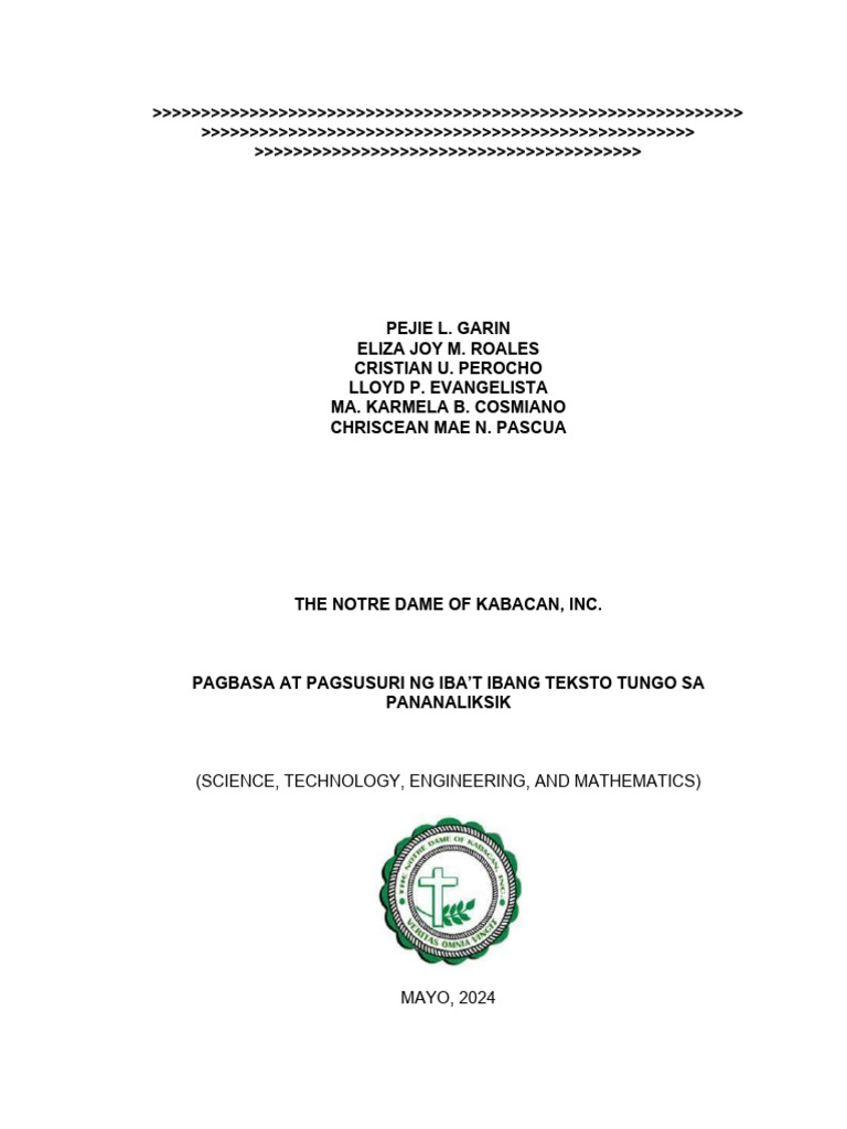 Pananaliksik Format | PDF