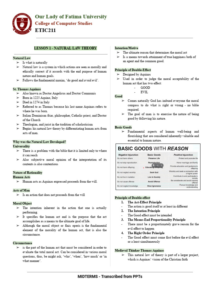 Etic211-Midterm-Reviewer 2 | PDF | Virtue Ethics | Virtue