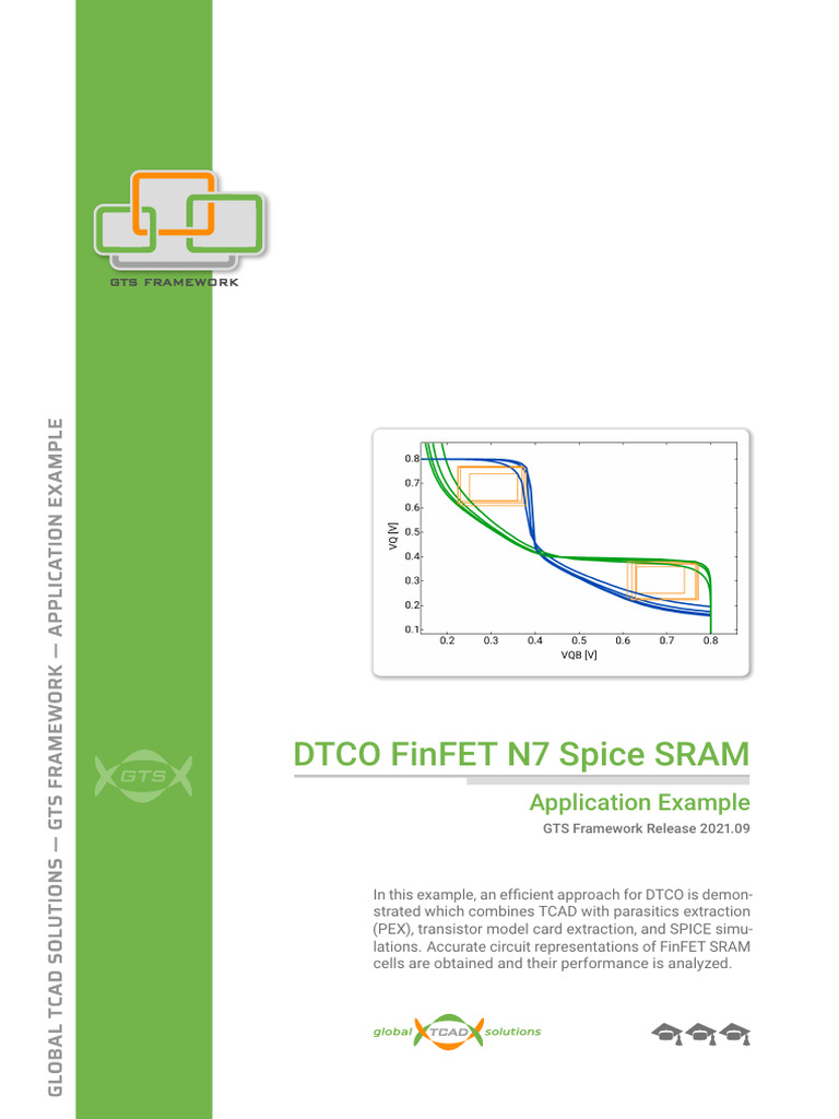 DTCO FinFET N7 SRAM SPICE Simulation | PDF | Spice | Mosfet
