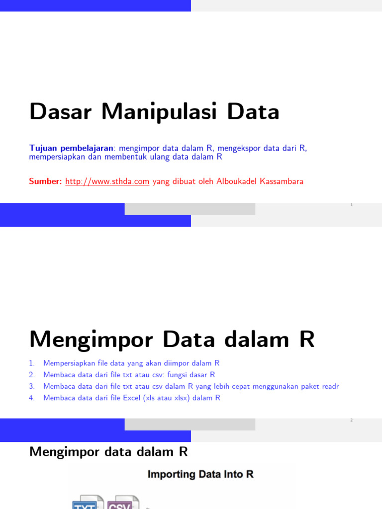 7.dasar Manipulasi Data | PDF