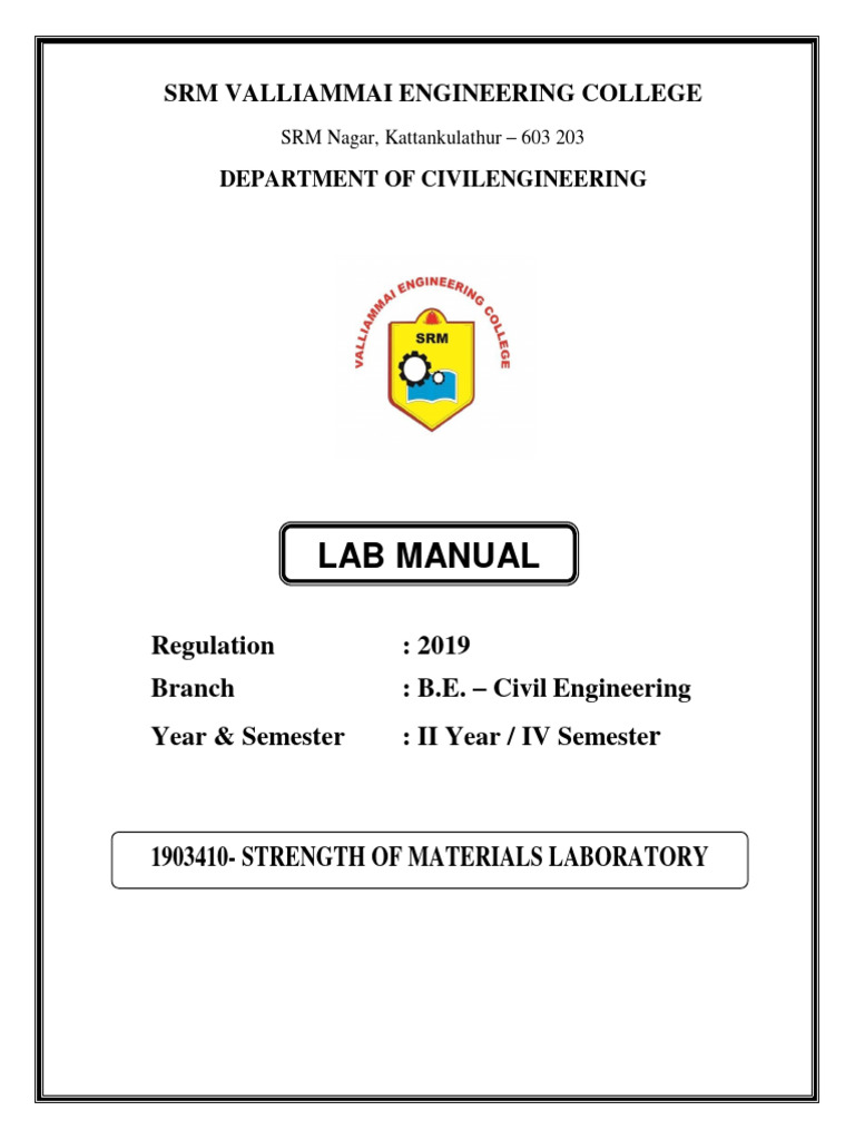 Strength of Materials Laboratory | Download Free PDF | Ductility ...