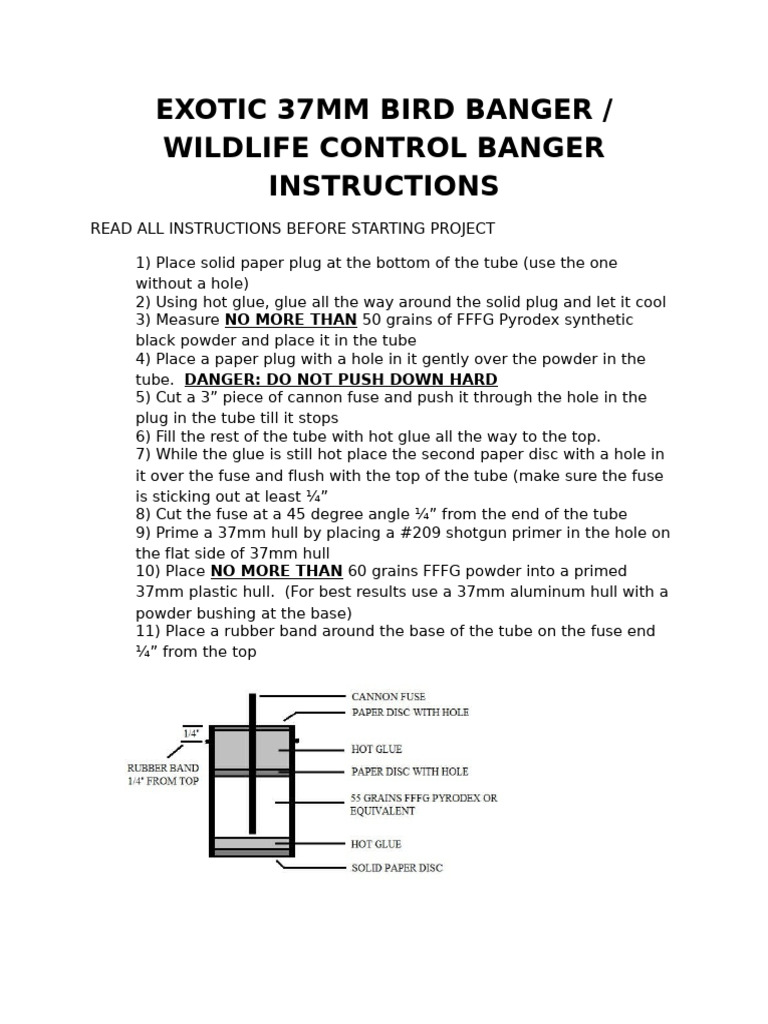 37MM Birdbanger | PDF | Home & Garden