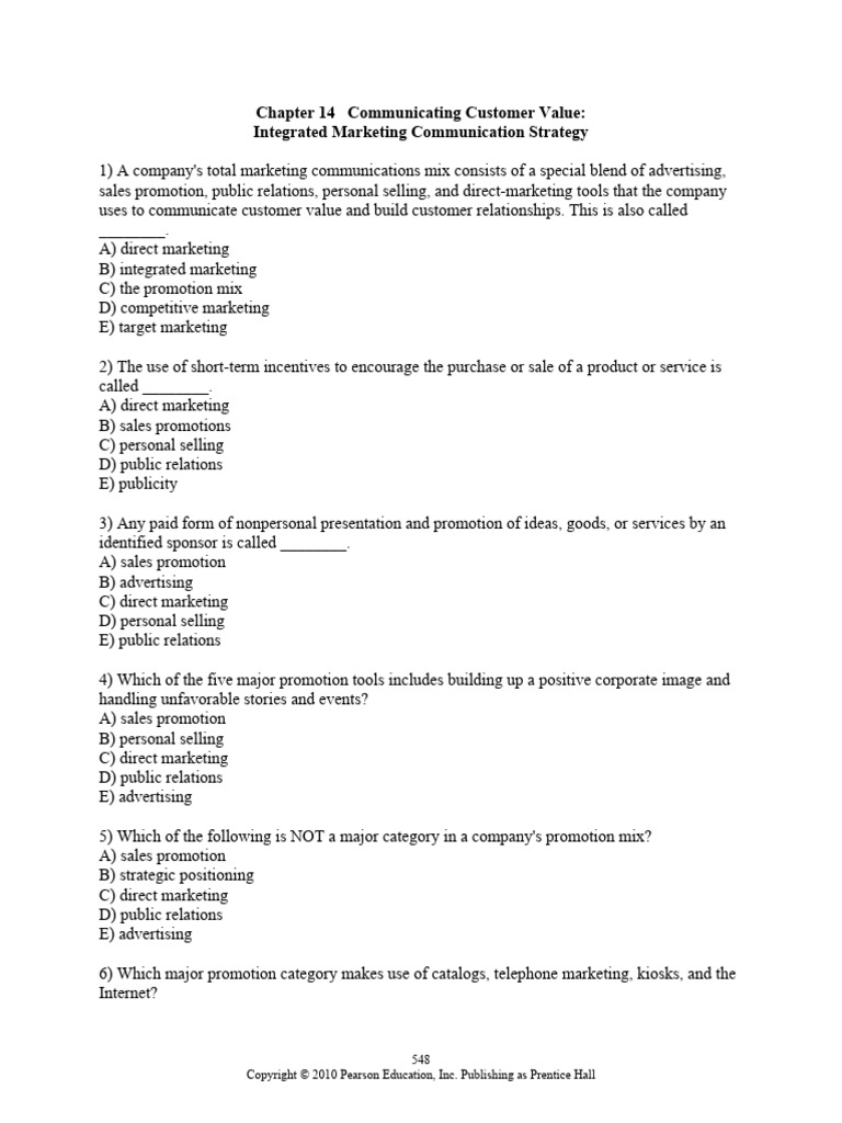 Chapter 14 | PDF | Marketing Communications | Marketing