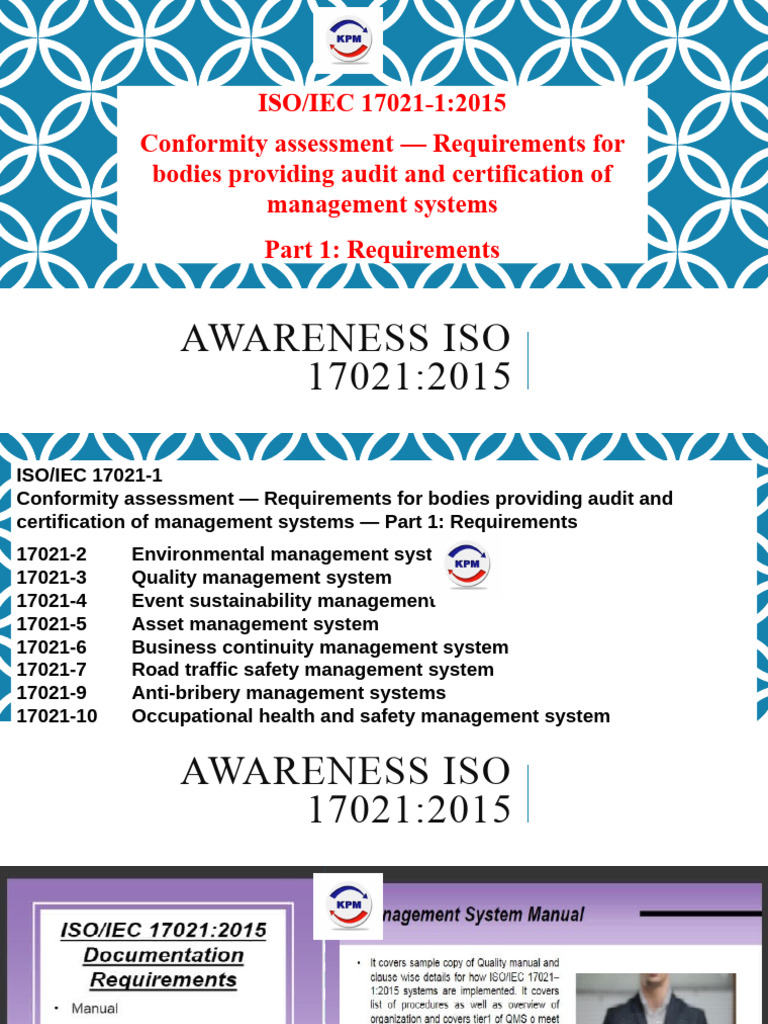 Awareness Iso 17021 | PDF | Business