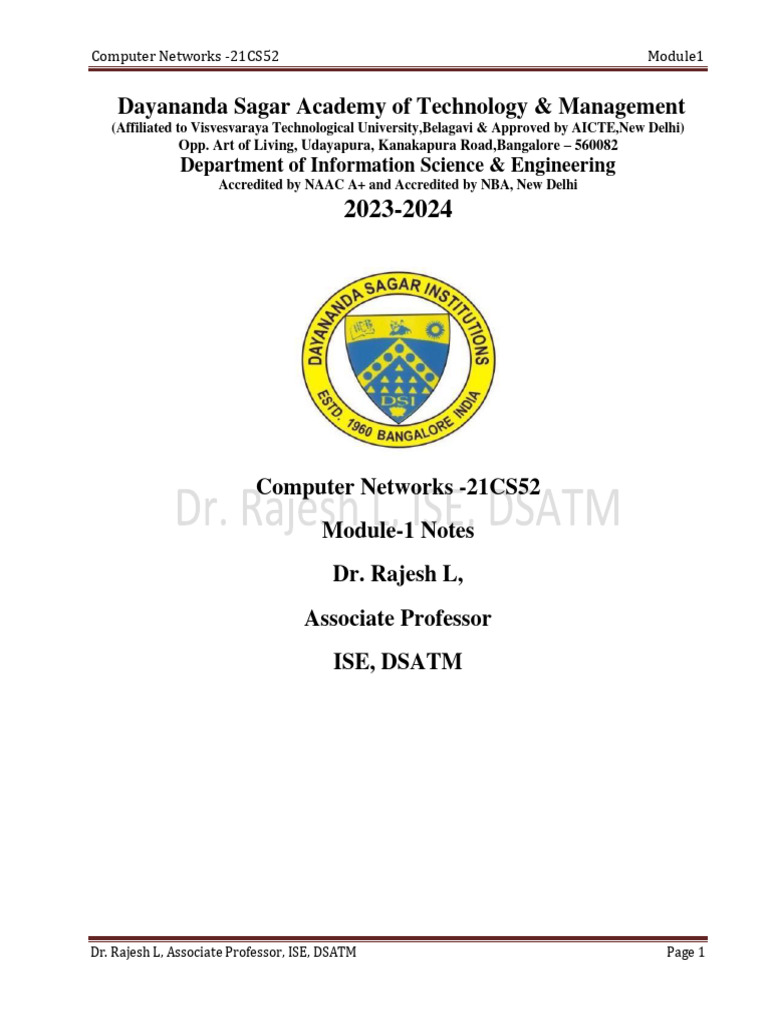 Module 1 - Introduction To Networks | Download Free PDF | Osi Model | Computer Network