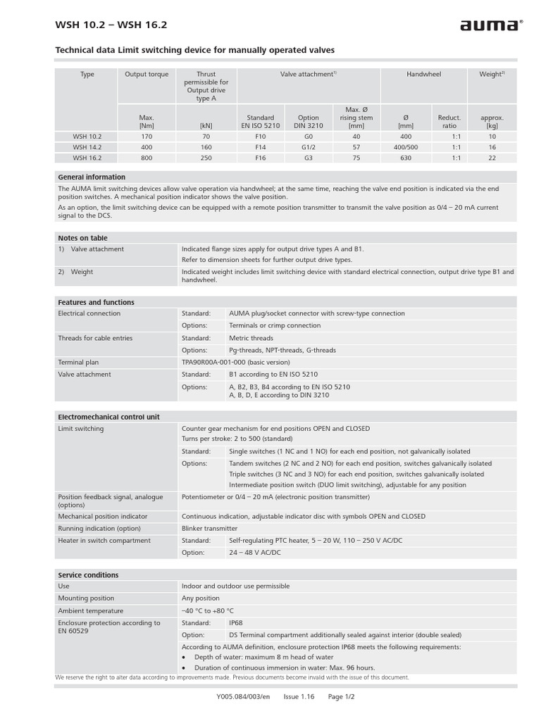 Auma 1 | PDF | Electrical Connector | Switch
