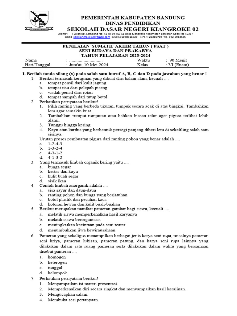 Psat SBDP 2024 | PDF