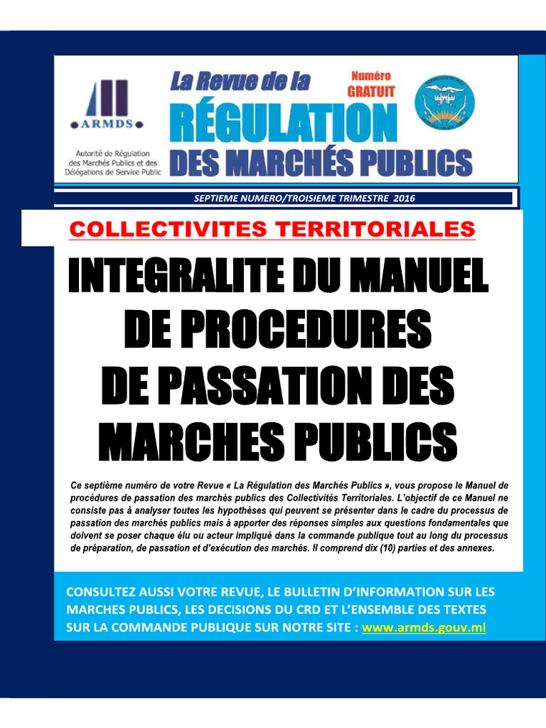 Cours Passation de Marché | PDF