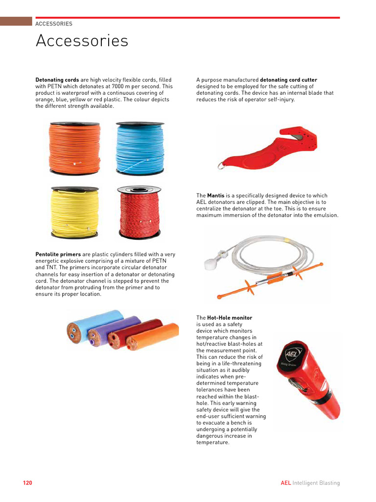 Aeci Mining Explosives Differentitated Products Accessories | PDF