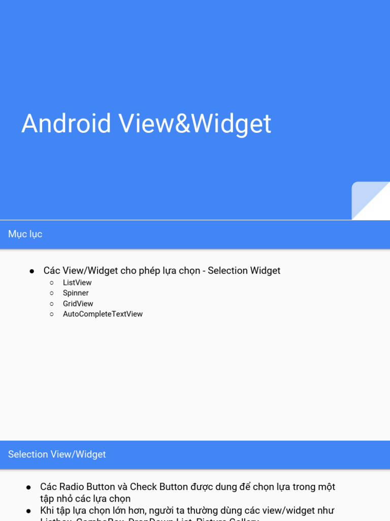 4-Android View Widget | PDF