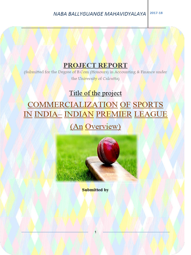 (Anjan) Commercialization of Sports in India | PDF | Cricket ...