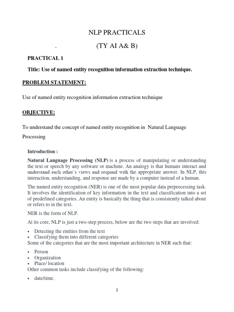 NLP Practicals | Download Free PDF | Deep Learning | Information