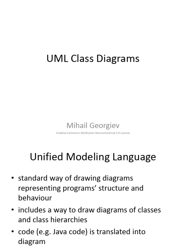 UML Class Diagrams: Mihail Georgiev | PDF | Class (Computer Programming ... UML Class Diagrams: Mihail Georgiev | PDF | Class (Computer Programming ...